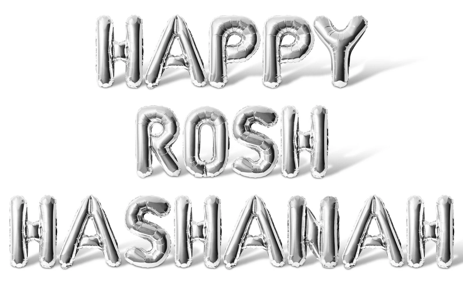 HAPPY ROSH HASHANAH Letter Balloon Banner - DIY Rosh Hashanah Party ...