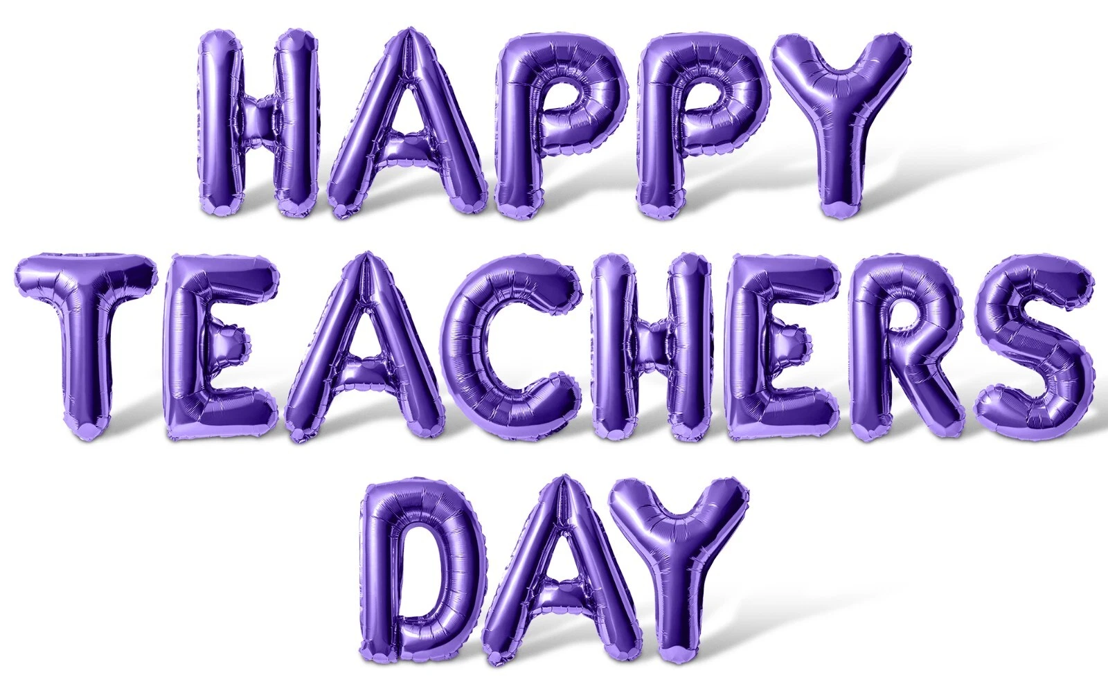 HAPPY TEACHERS DAY Letter Balloon Banner - Teachers Recognition Party ...