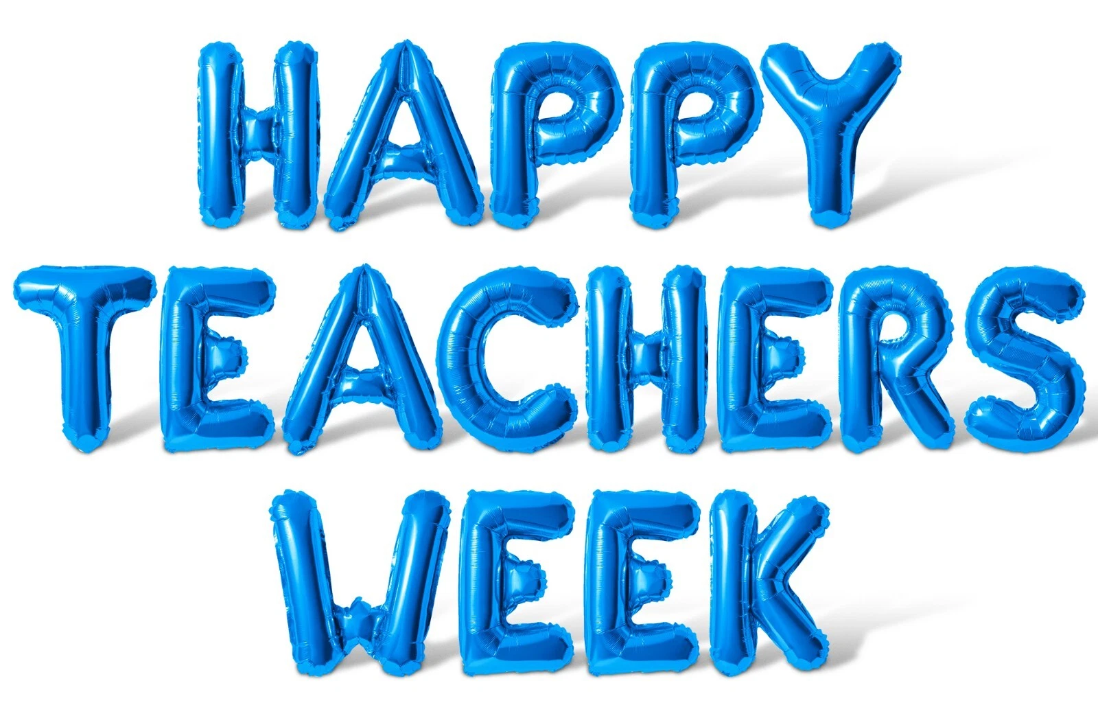 HAPPY TEACHERS WEEK Letter Balloon Banner - Teachers Recognition Party ...