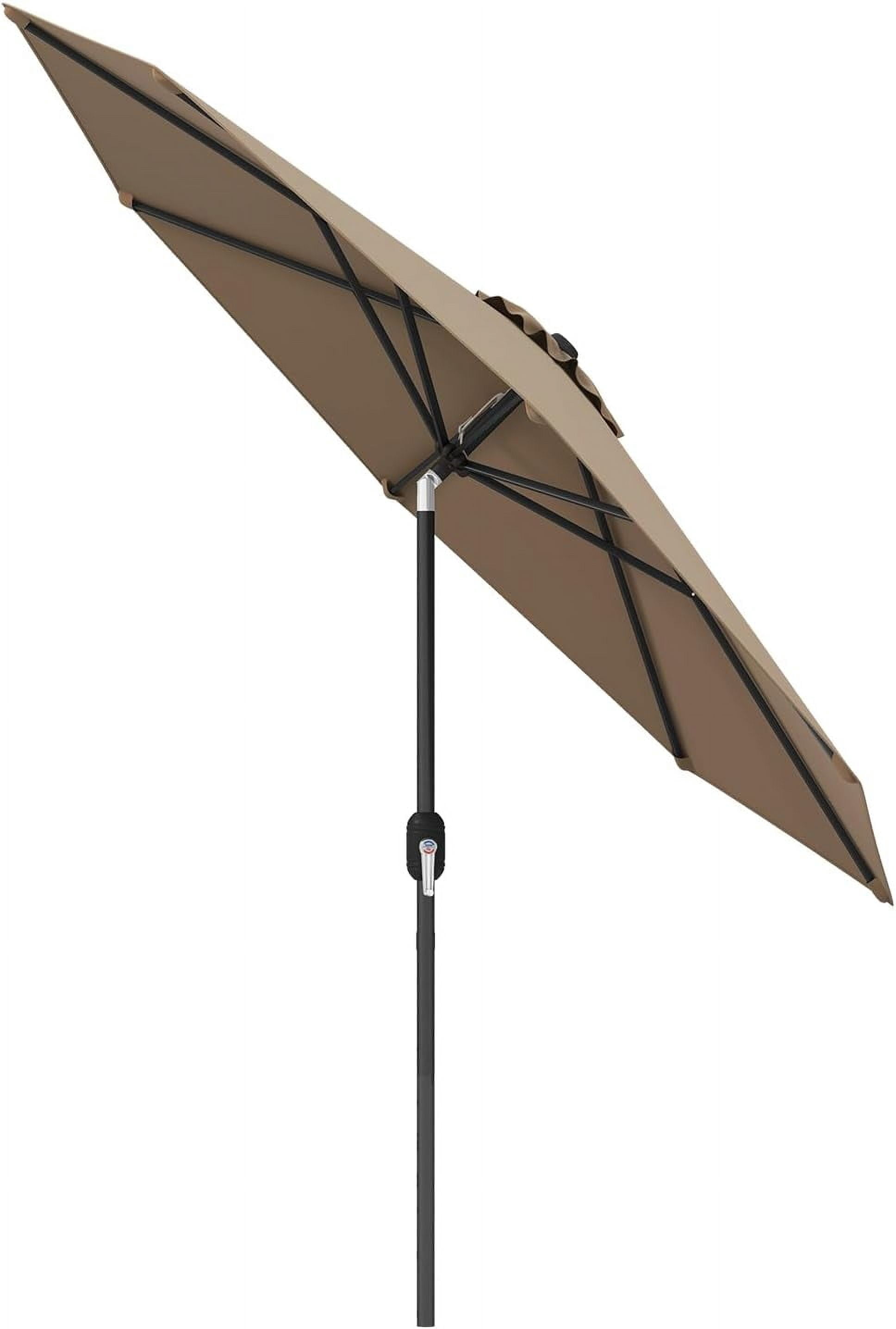 HAPPYGRILL 9FT Patio Umbrella Outdoor Table Umbrella Adjustable Tilt ...