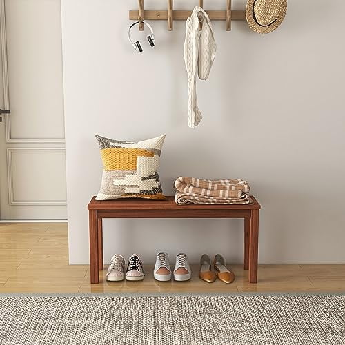 HAPPYGRILL Outdoor Backless Bench, Patio Dining Bench with Breathable ...