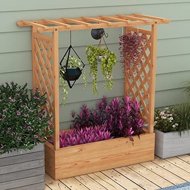 Free Shipping! Gymax Raised Garden Bed Planter Box w/ Side & Top ...