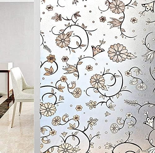 HAPPYMATES Window Privacy Film Removable Frosted Glass Window Film for ...