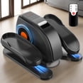 HAPPYMONT Compact Under-Desk Elliptical Quiet Portable Pedal Machine w ...
