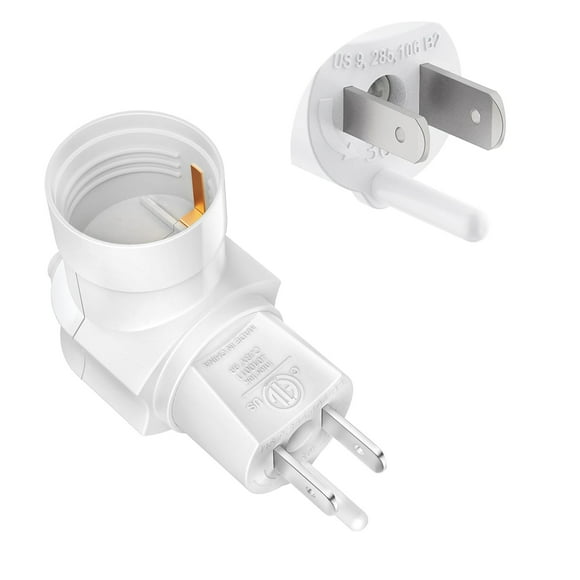 Light Bulb Socket Adapter 3 Prong