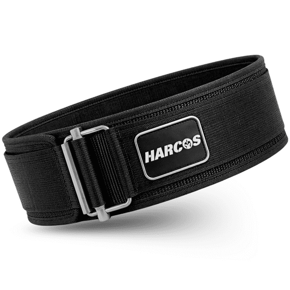 HARCOS Auto-Lock Weight Lifting Belt – 4” Premium Nylon Gym Belt for ...