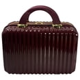 Hard Shell Cosmetic Travel Case, Burgundy, 1 Count - Walmart.com