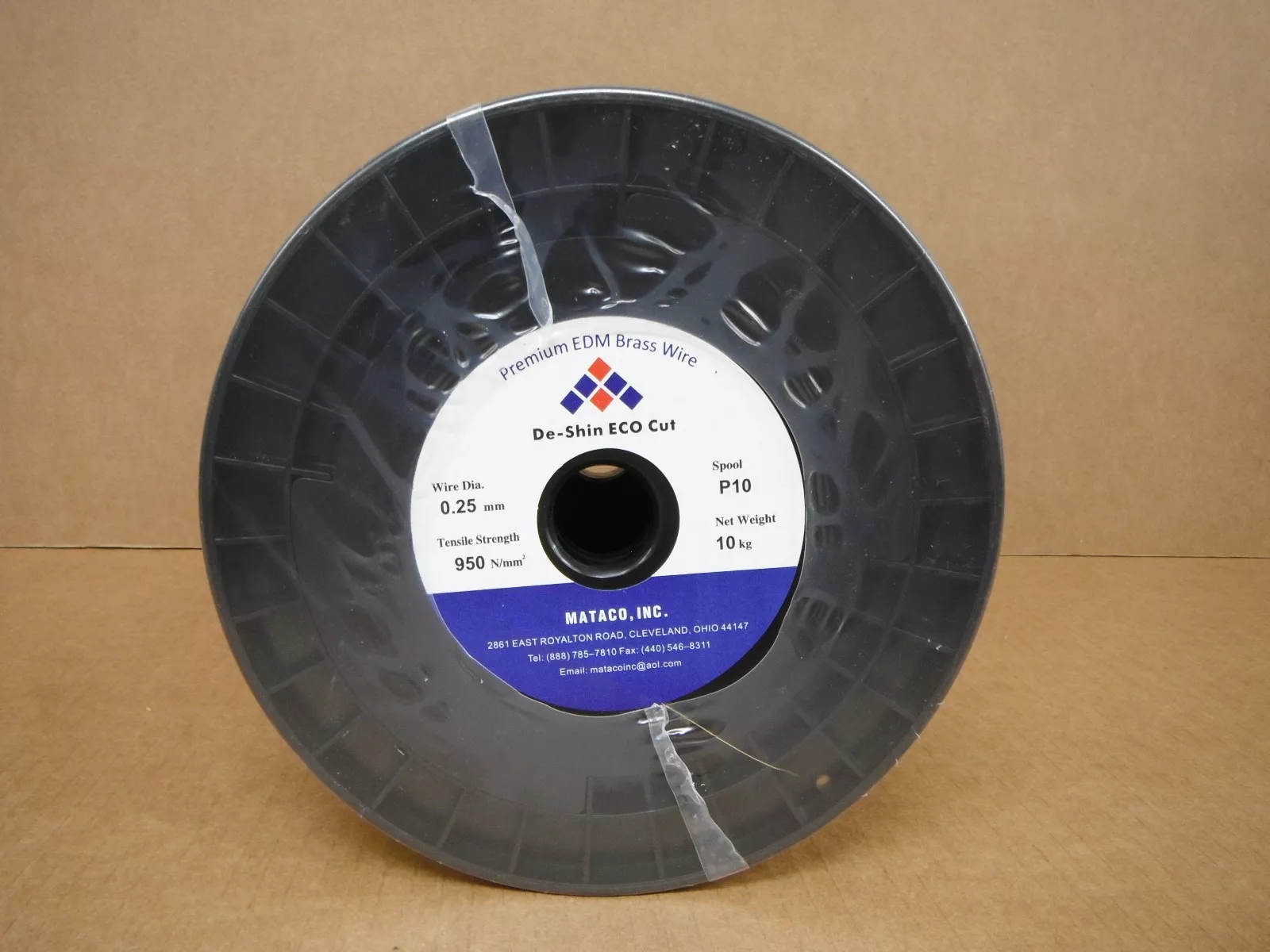 HARD BRASS EDM WIRE (1) ONE 22# spool .010" .25mm 950N Mitsubishi ...