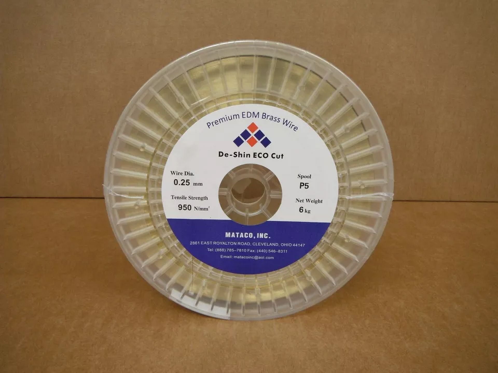 HARD BRASS EDM WIRE (1) one 13.2# spool P-5 .010" 25mm Mitsubishi ...