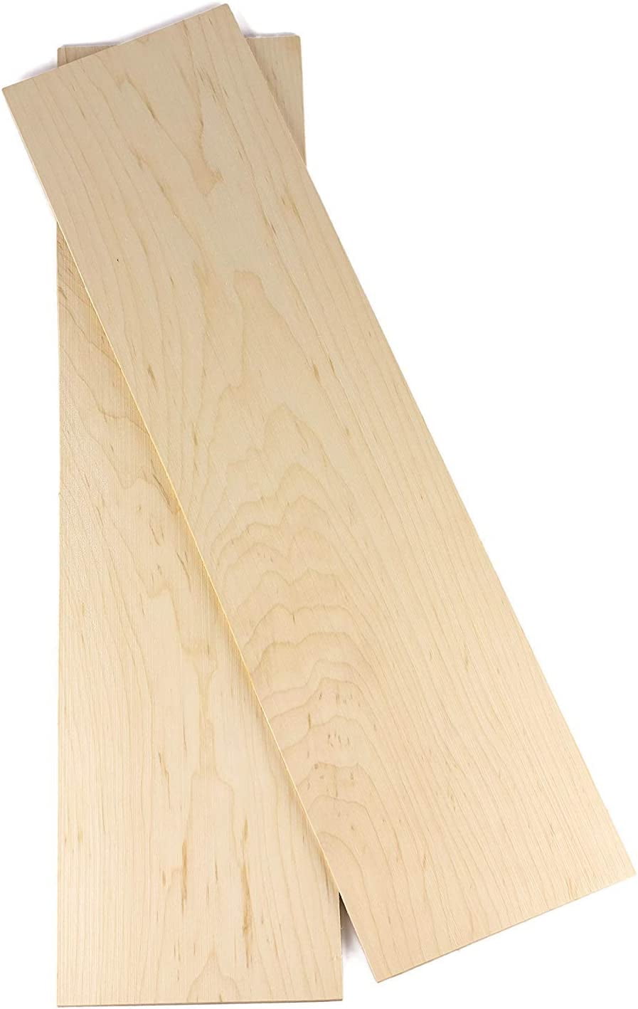 HARD MAPLE Thin Wood Lumber 2 Pack - 1/4"x4"x24" or 16" or 36" You ...