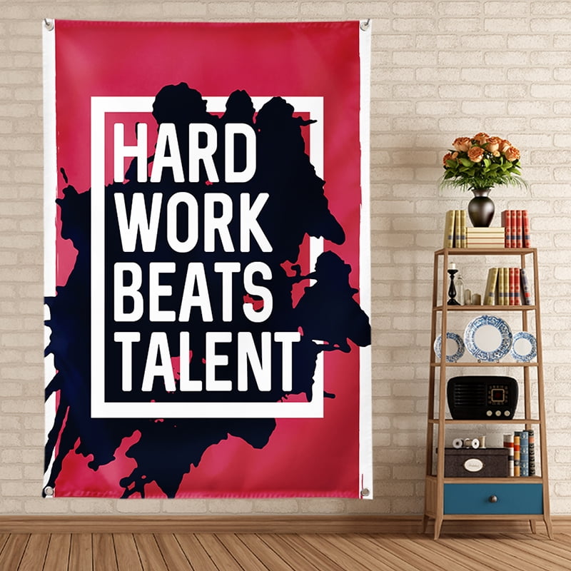 HARD WORK BEATS TALENT - Bodybuilding Motivational Quotes Gym Posters ...