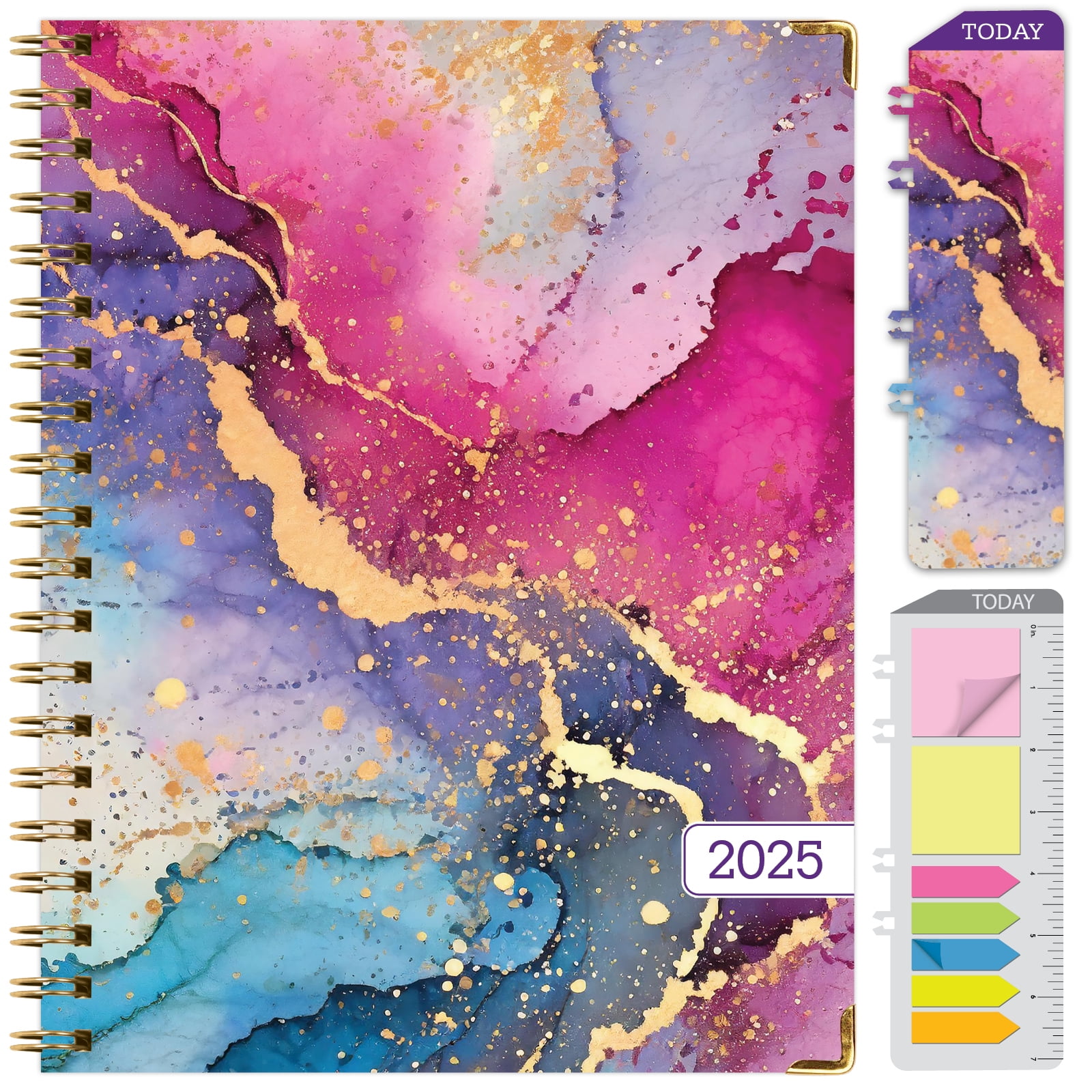 HARDCOVER 2025 Planner, 8.5"x11": 14 Months (November 2024 - December 2025), Daily Weekly ...