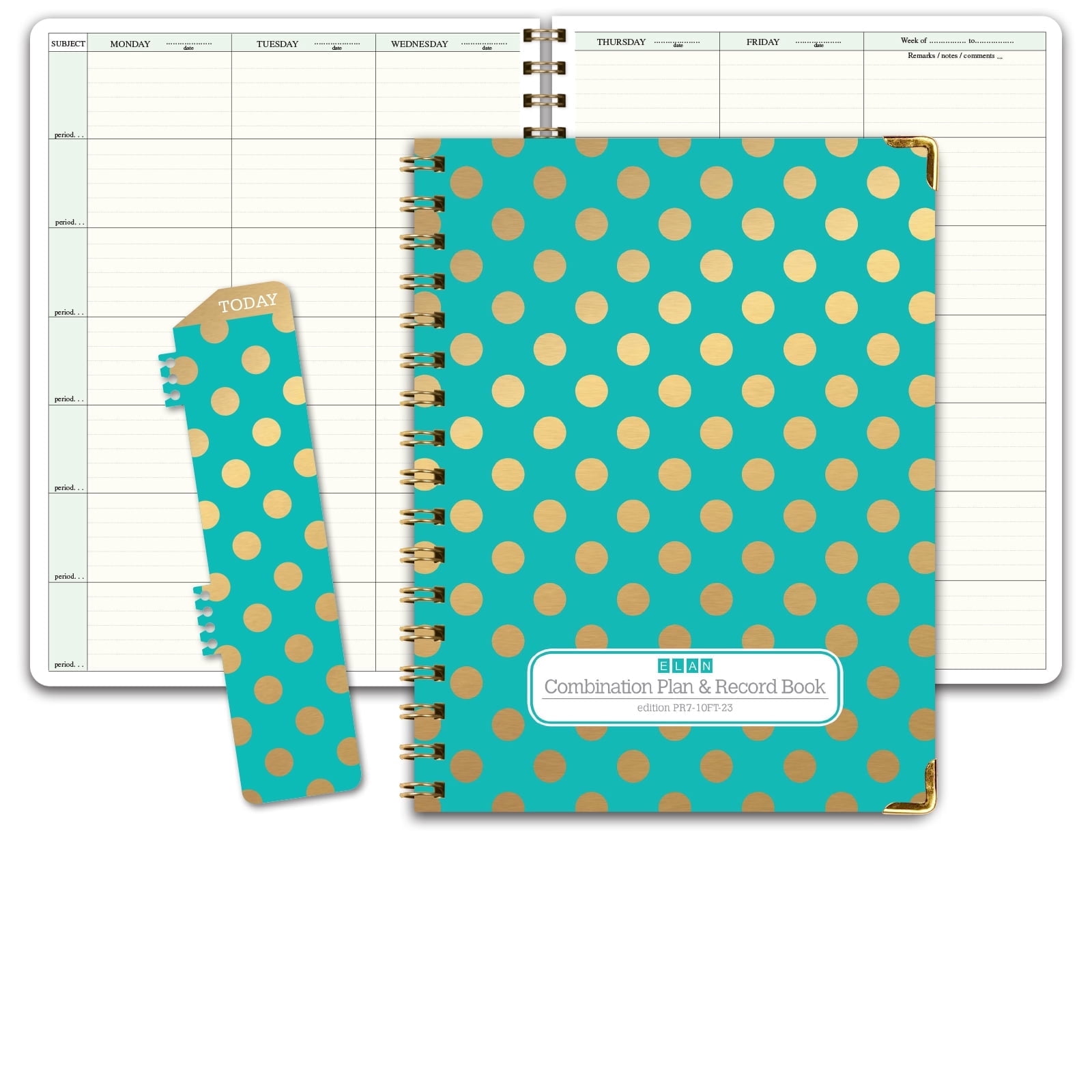 HARDCOVER Combination Plan and Record Book: One efficient 8-1/2" x 11 ...