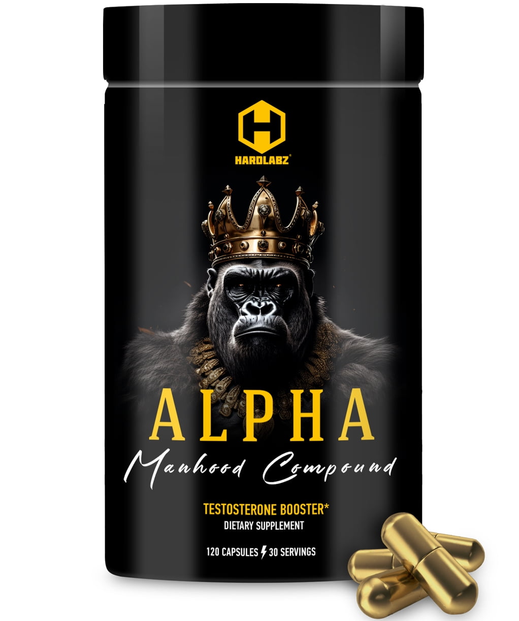 HARDLABZ ALPHA – All Natural Herbal Testosterone Booster with Tongkat ...