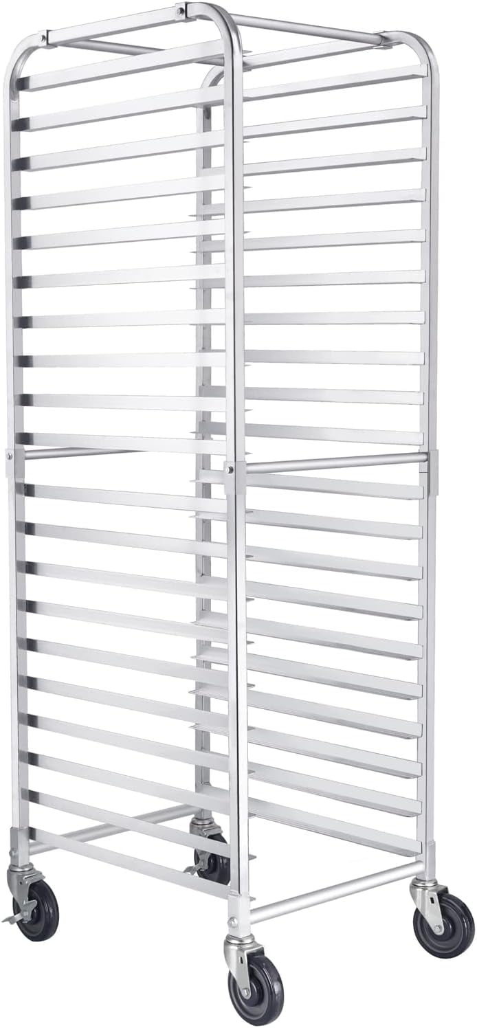 HARDURA 20 Tier Bun Pan Rack, Bakery Rack with Casters, NSF Home ...