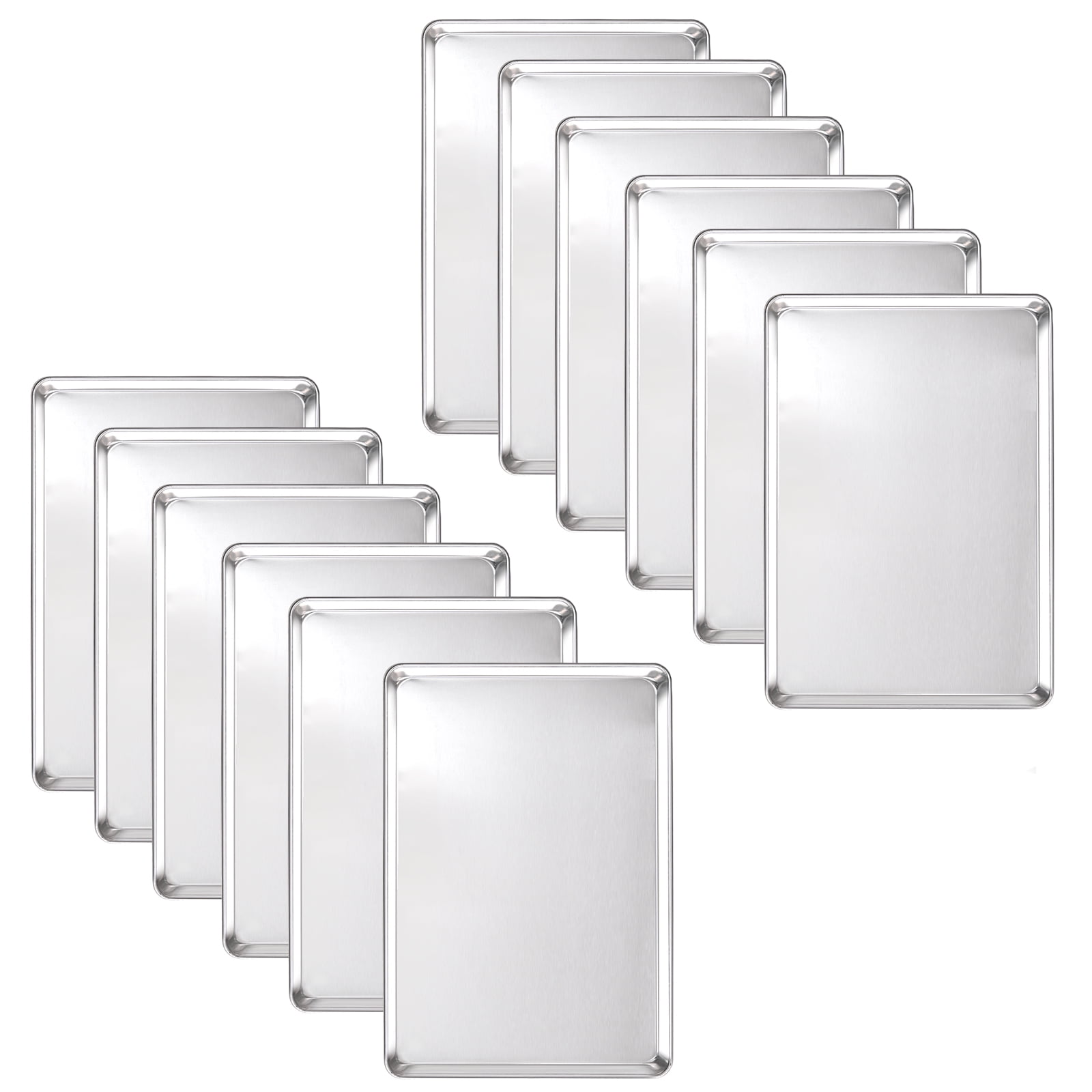 HARDURA Aluminum Baking Sheet Pan 18”L×26”W×1”H Cookie Sheet, 12Packs ...