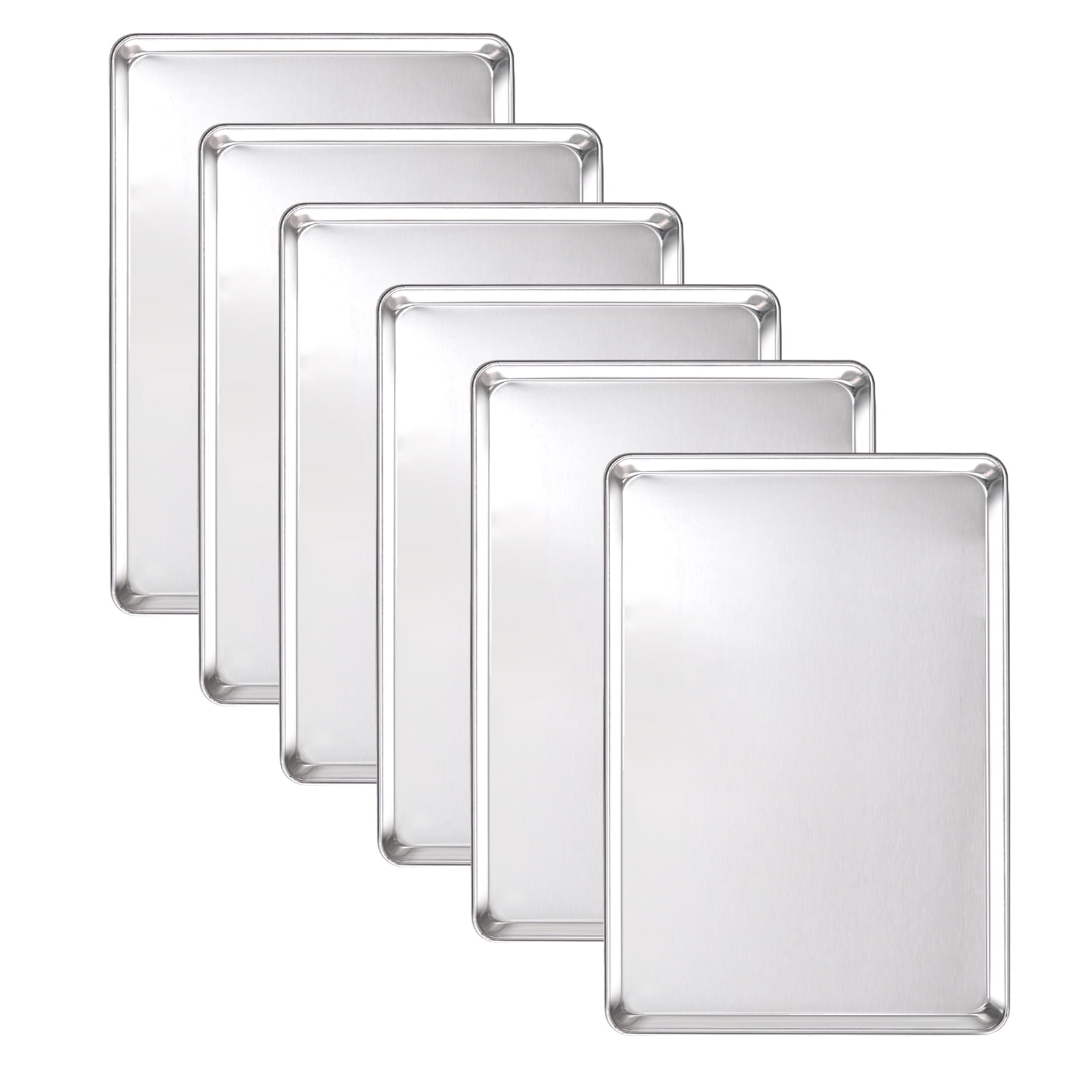 HARDURA Aluminum Baking Sheet Pan 18”L×26”W×1”H Cookie Sheet, 6Packs ...