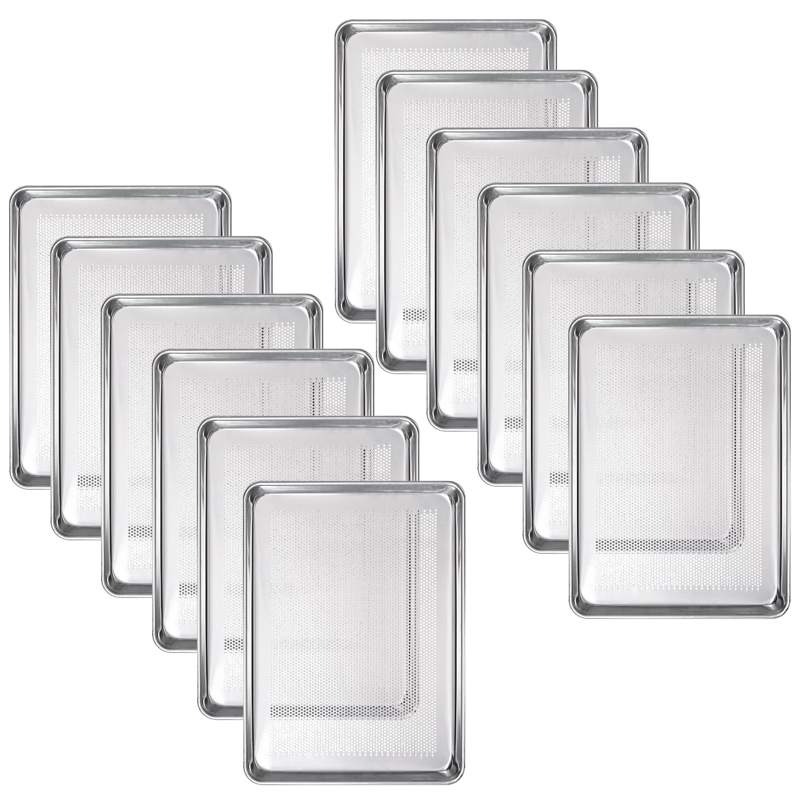 HARDURA Aluminum Perforated Baking Sheet Pan 18”L×26”W×1”H Cookie Sheet ...