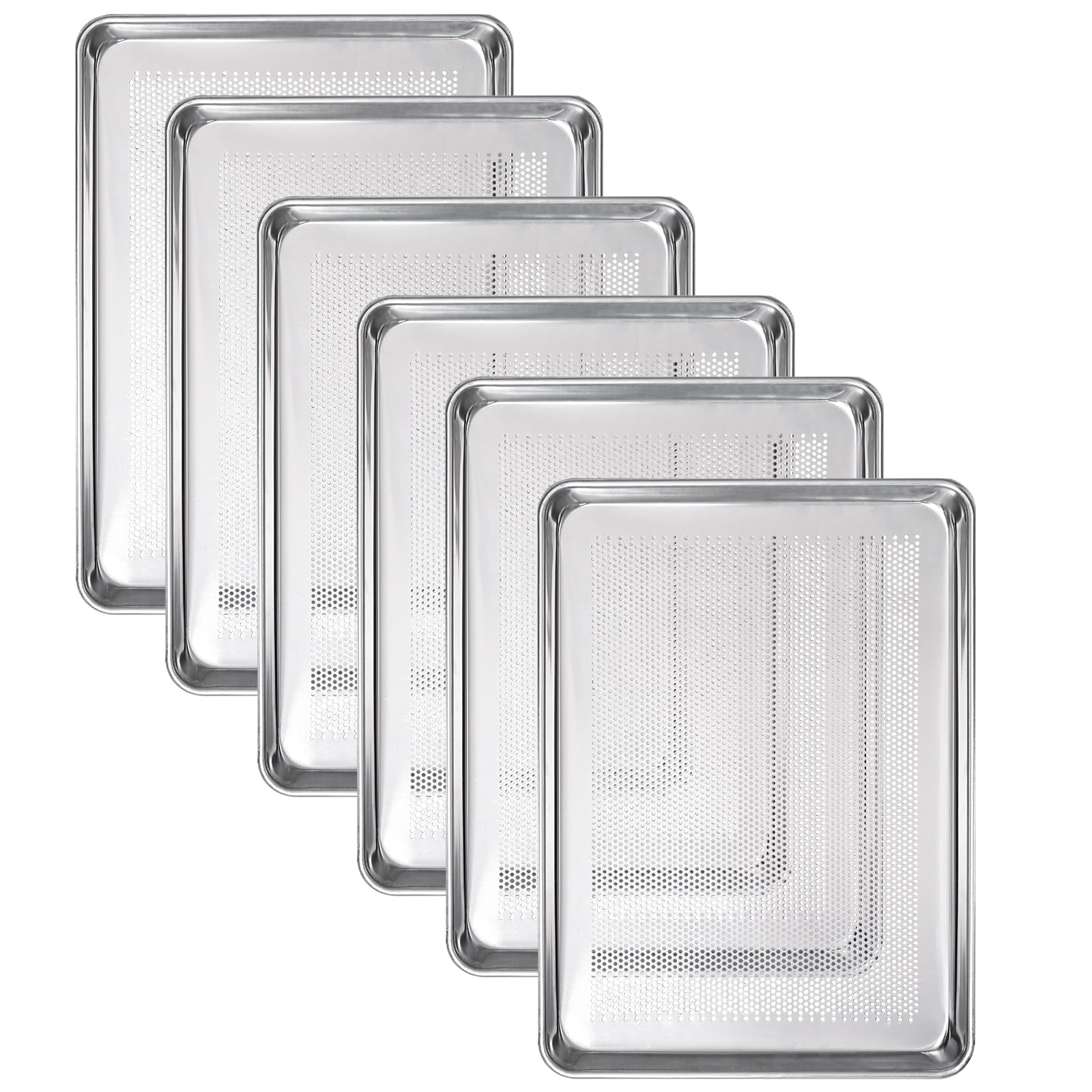 HARDURA Aluminum Perforated Baking Sheet Pan 18”L×26”W×1”H Cookie Sheet ...