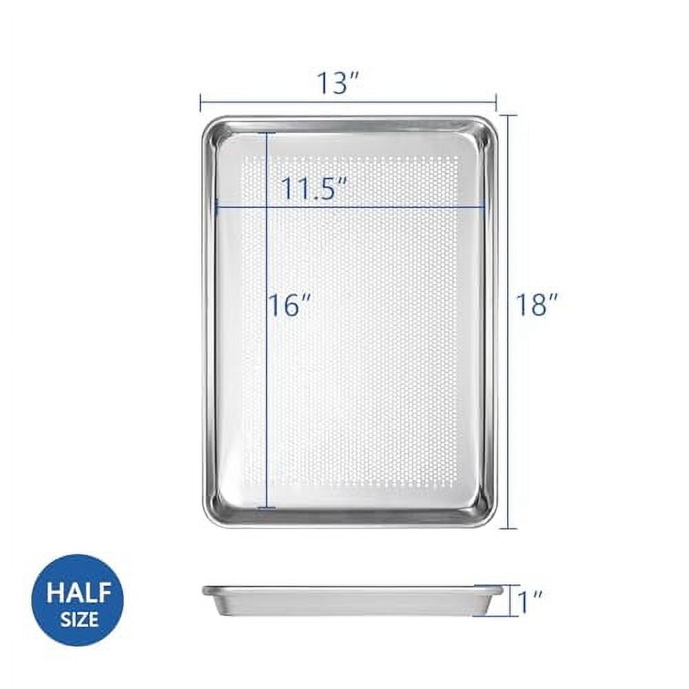 HARDURA Aluminum Perforated Baking Sheet Pan 18”L X 13”W X 1”H Cookie ...