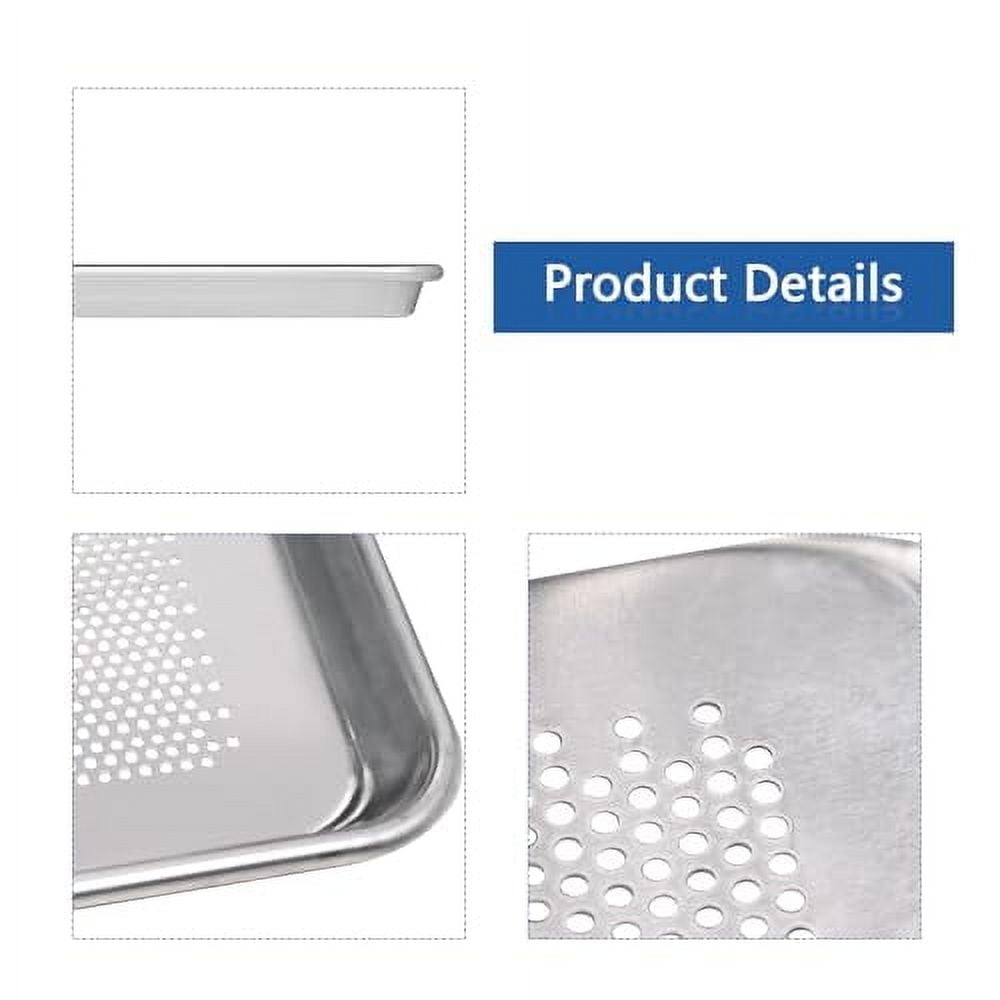 HARDURA Aluminum Perforated Baking Sheet Pan 18”L X 26”W X 1”H Cookie ...