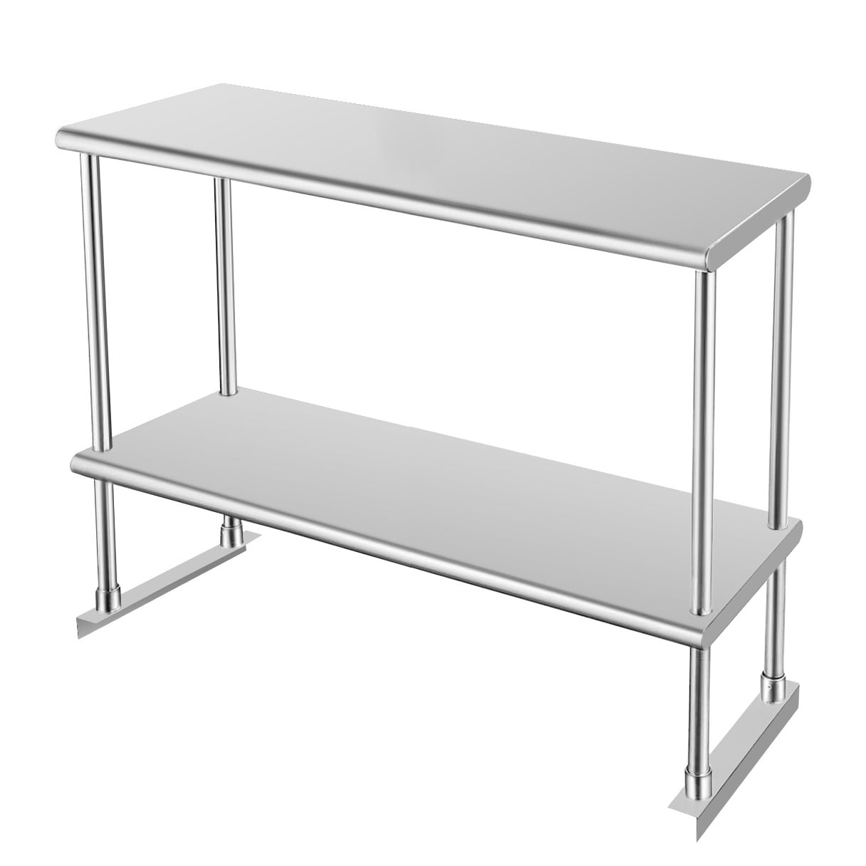 HARDURA 30 x 12 Inch Stainless Steel Adjustable Double Overshelf for ...