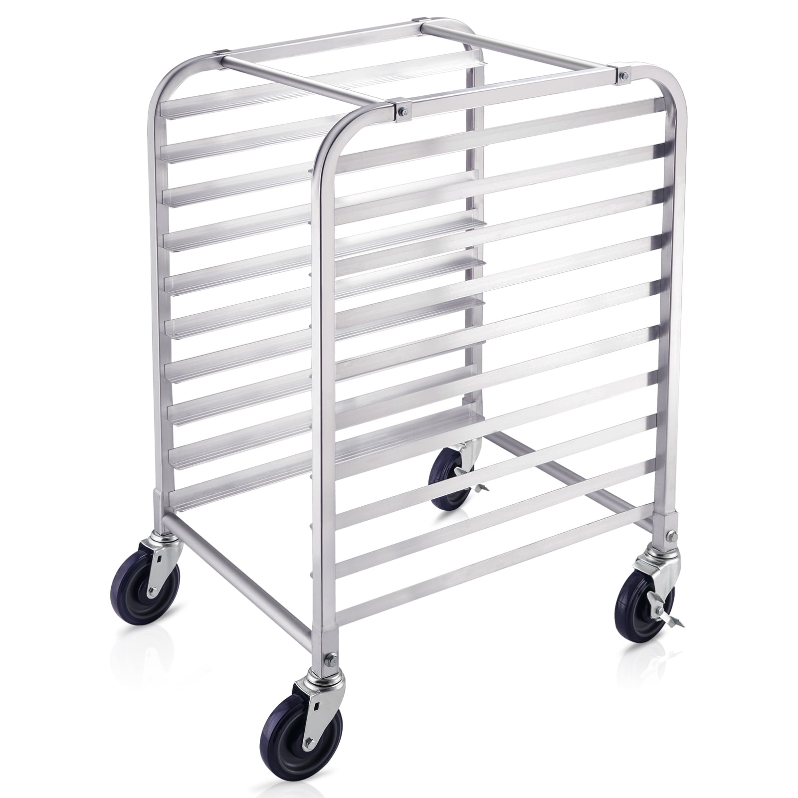 HARDURA 10-Tier Aluminum Sheet Pan Rack with Wheels, 20"Lx26"Wx38"H ...