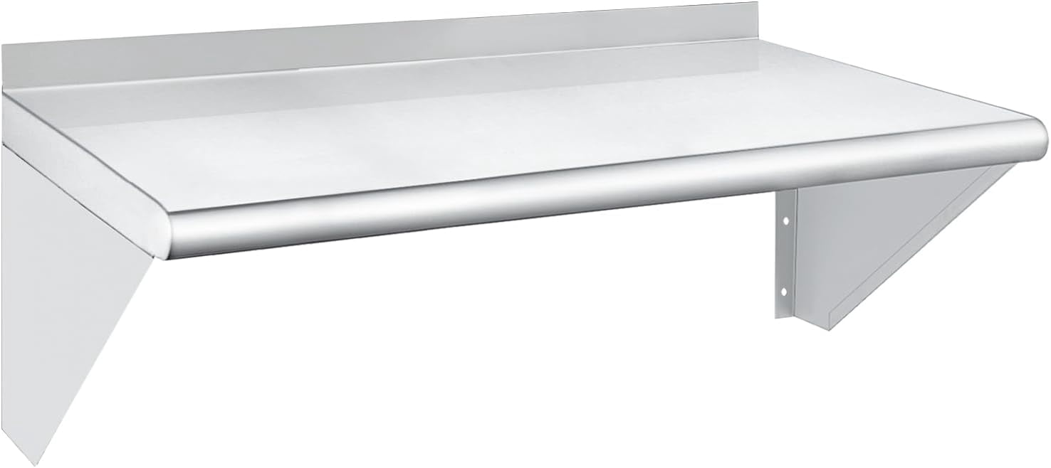 HARDURA Stainless Steel Shelf 14" x 24", 240lb Commercial Shelves Wall ...