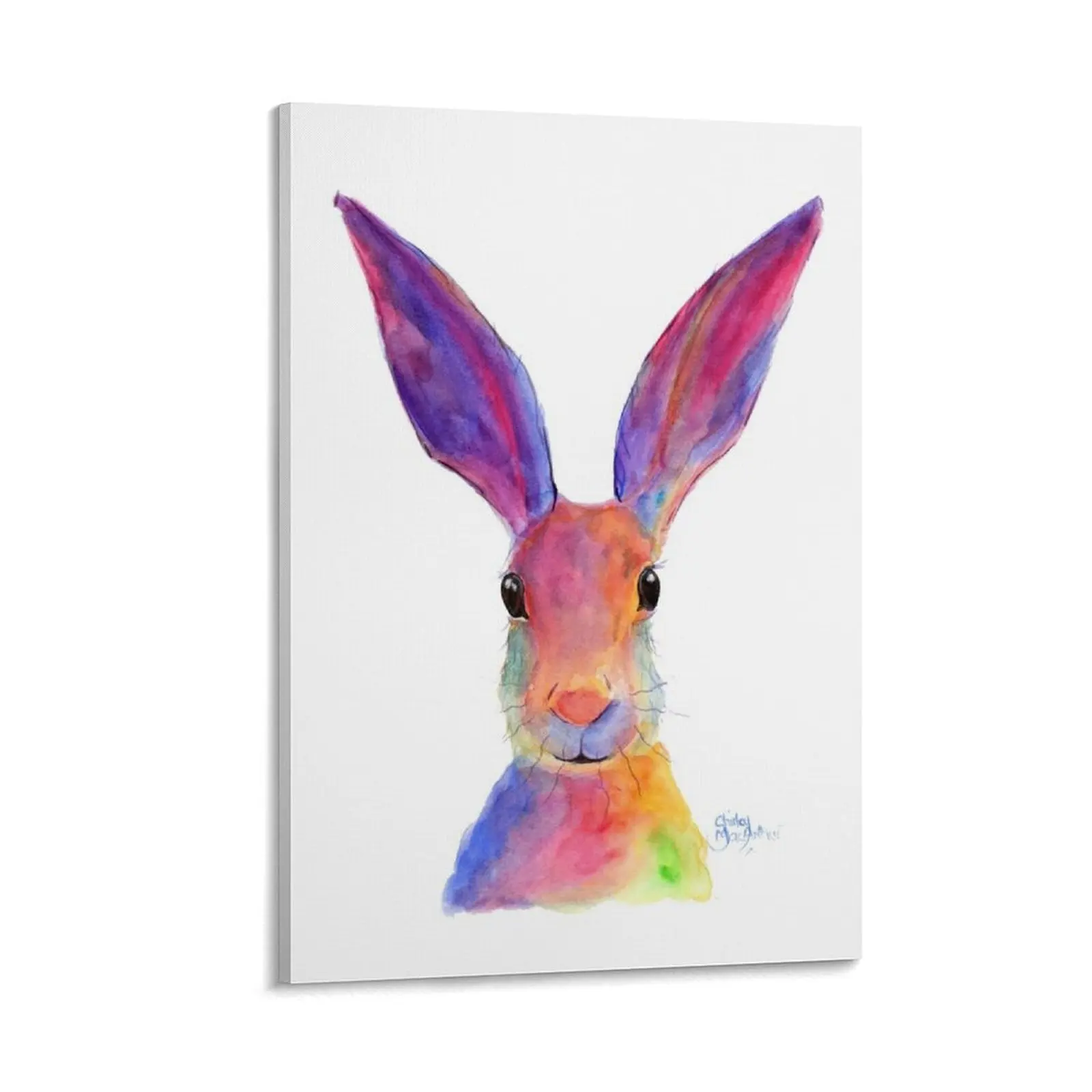 HARE RaBBiT PRiNTS 'JELLY BEAN' BY SHIRLEY ARUR Canvas Painting ration home Home decoration r ...