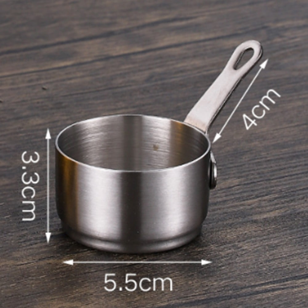 HARFELL 100ML Pot Gravy Stainless Steel Milk Pot Mini Sauce Pan Non ...