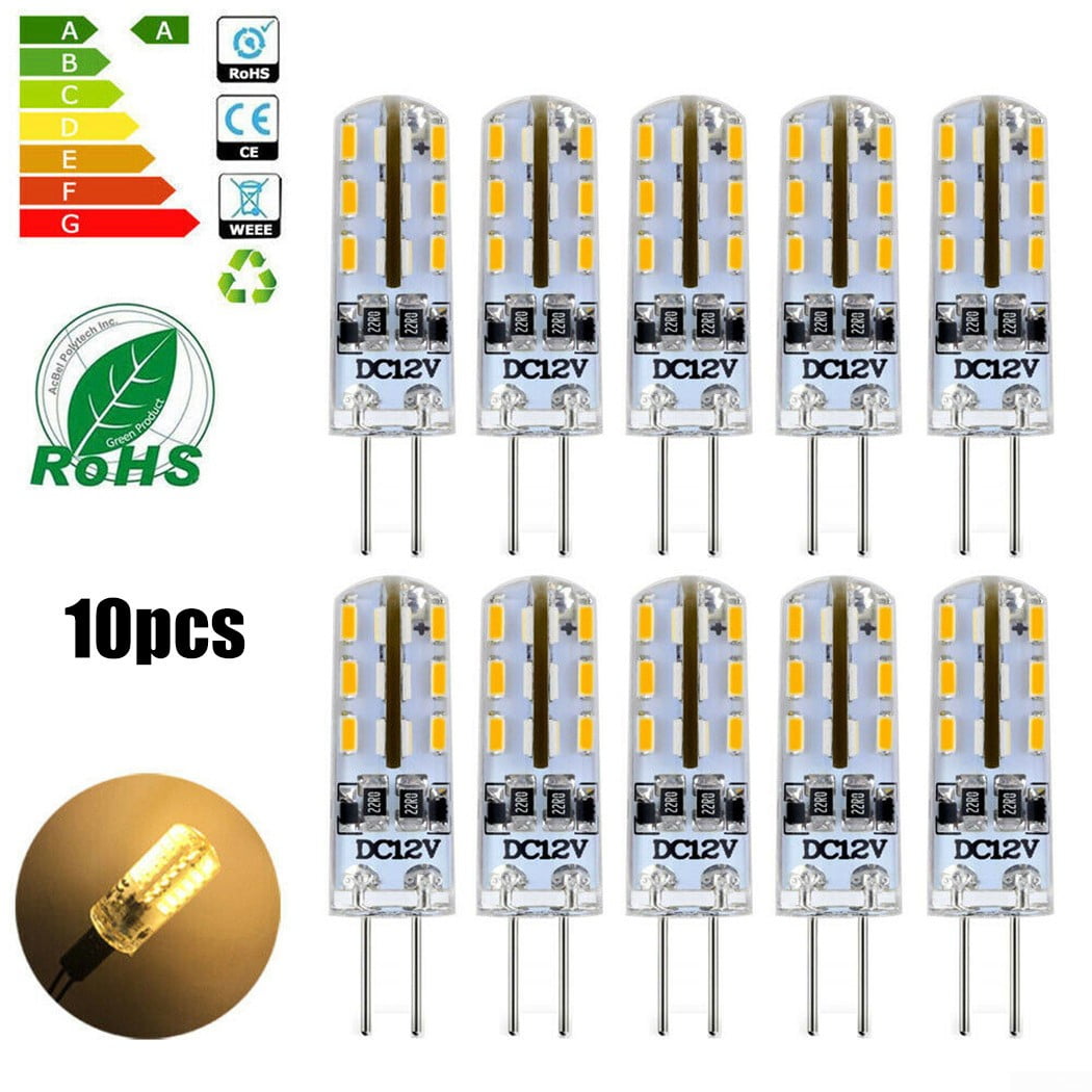 HARFELL 10PCS Mini G4 LED Lamp COB LED Bulb 3W DC 12V Replace Halogen ...