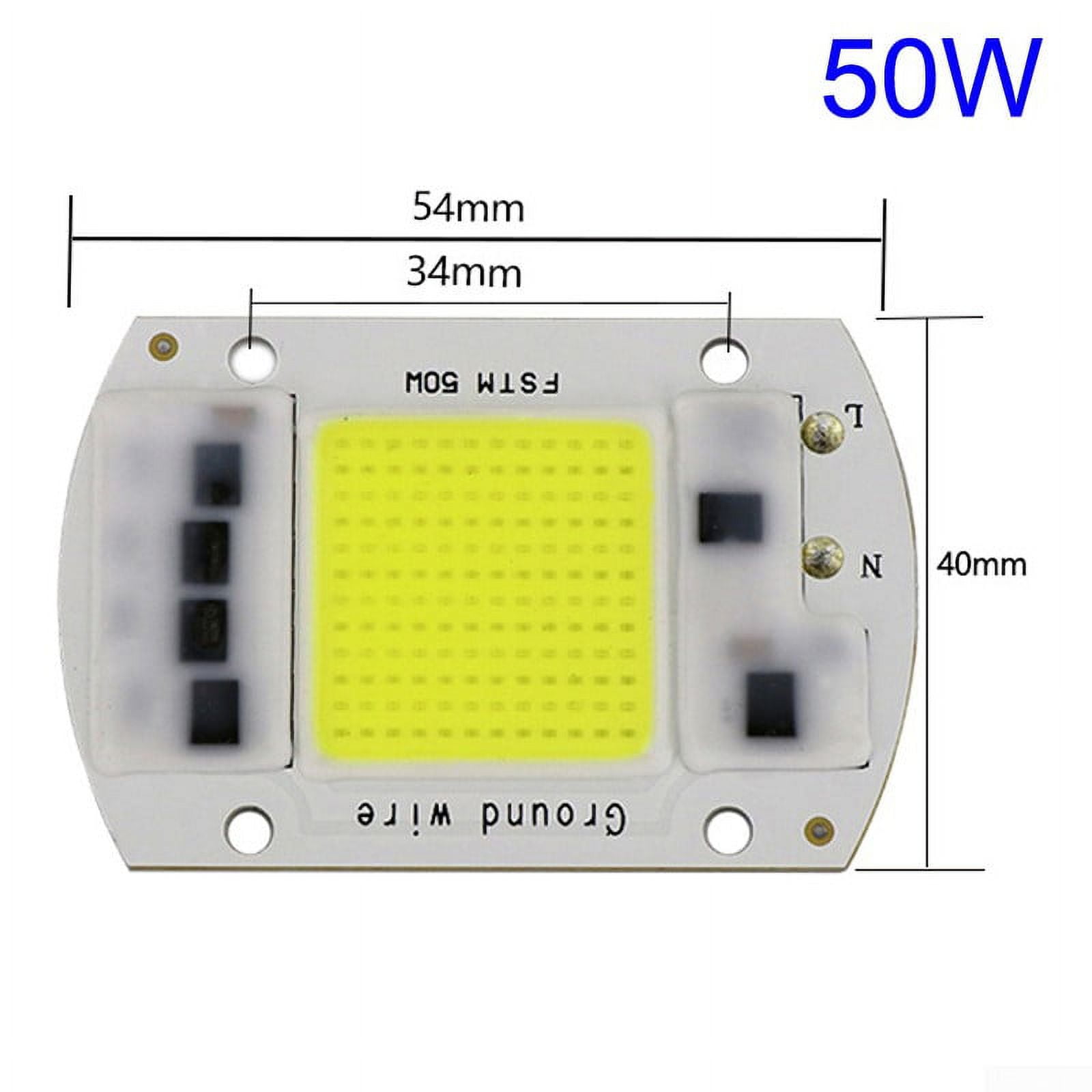 HARFELL 20W 30W 50W LED Floodlight COB Chip 220V Input Integrated Smart IC Driver - Walmart.com