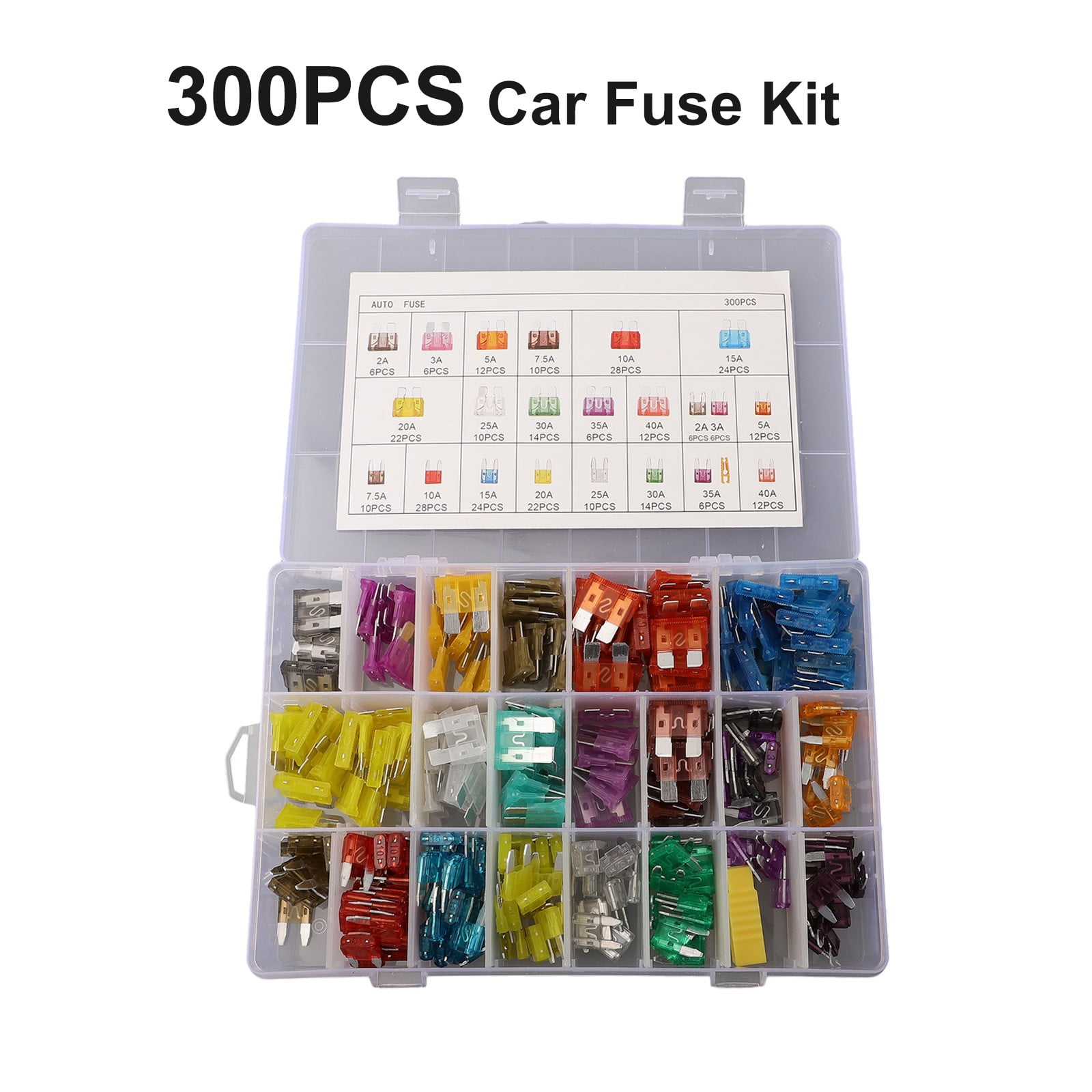HARFELL 300pcs Automotive Blade Fuse Assortment Kit - Mini and Standard ...