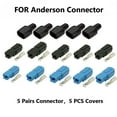 HARFELL 5 Pairs 30AMP High Current Connectors with Dust Covers, PVC ...
