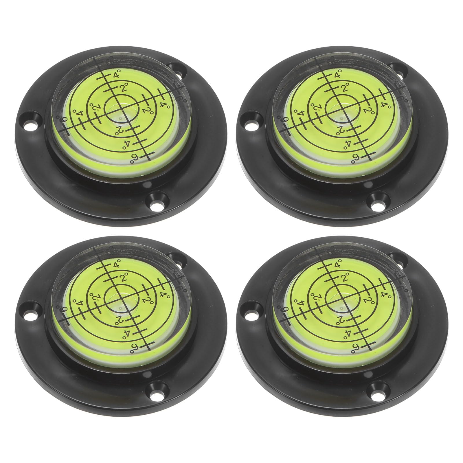 HARFINGTON 4pcs High Precision Horizontal Bubble Level 12x49mm Round ...
