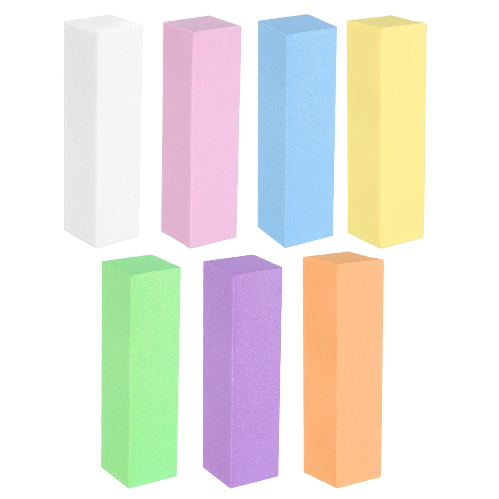 HARFINGTON 7pcs Nail Buffer Blocks 120 Grit Nail Sanding Buffing File ...