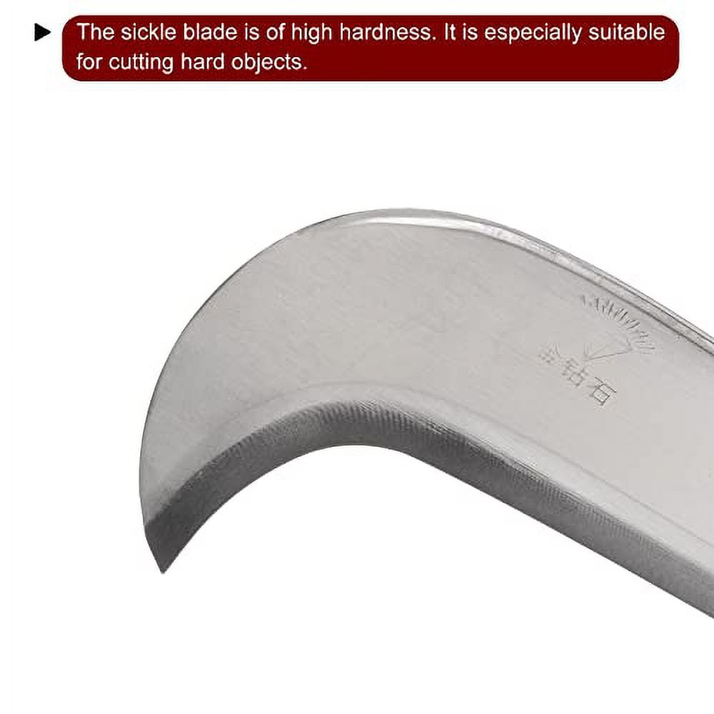 HARFINGTON 9 Inch Brush Clearing Sickle with Stainless Steel Machete ...