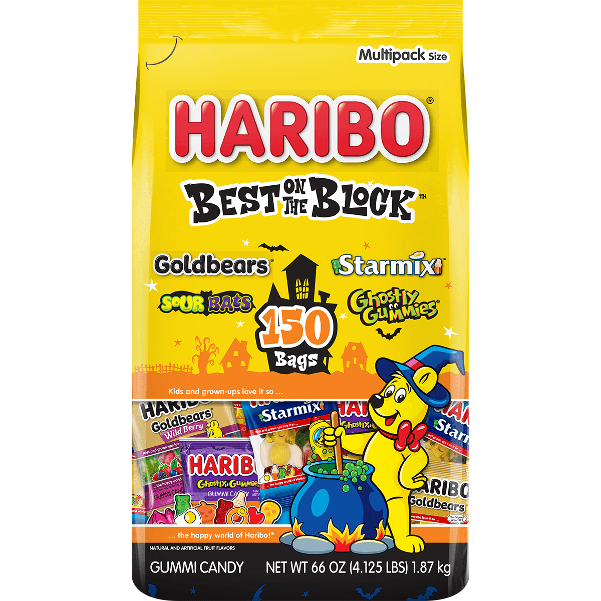 HARIBO Best on the Block Halloween Assorted Fruit Flavor and Shapes ...