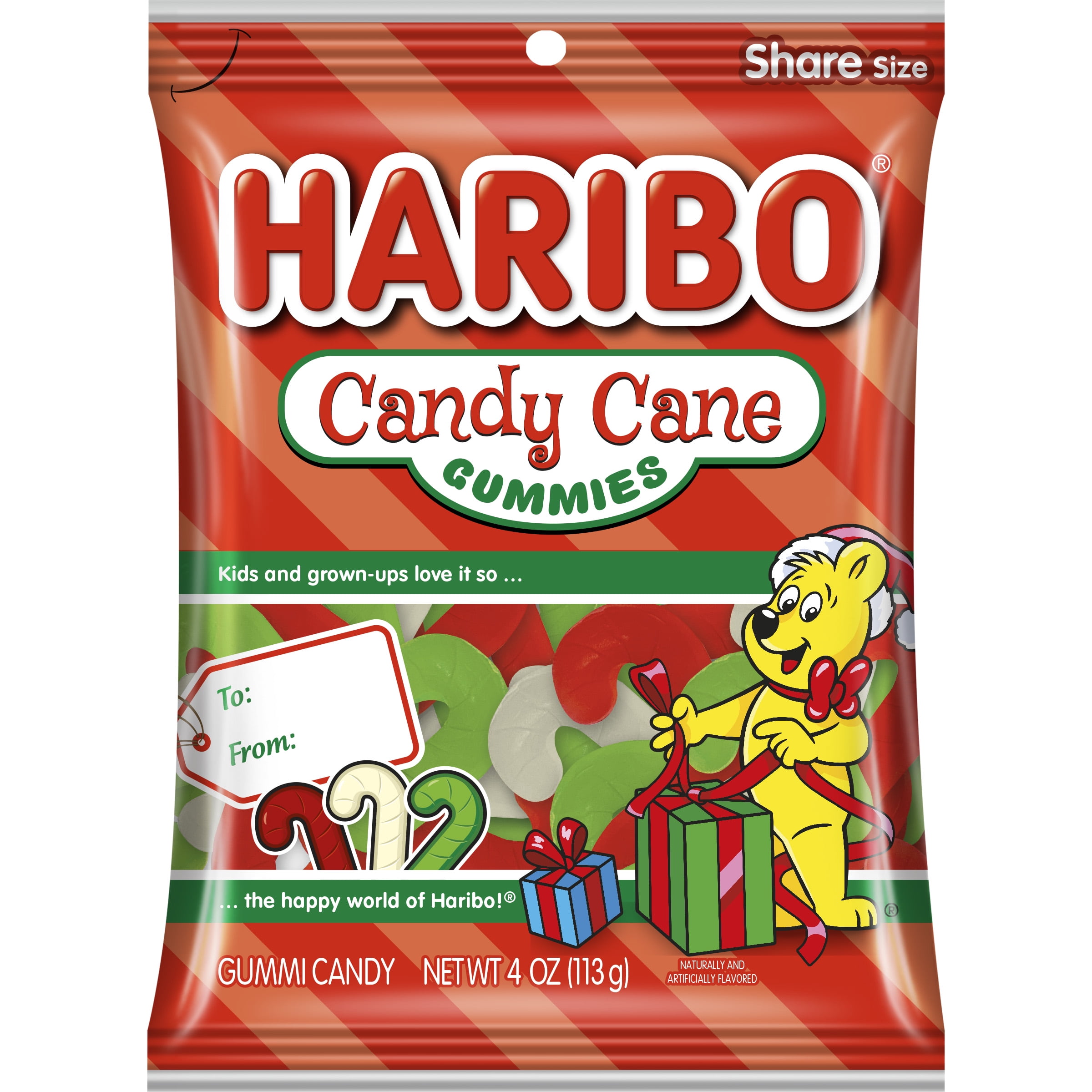 HARIBO Candy Cane Gummies pack of 1, 4 oz. Bag - Walmart.com