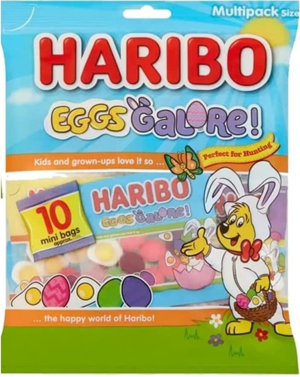 HARIBO Eggs Galore gummy bears MINI BAGS - Made in the UK - Walmart.com