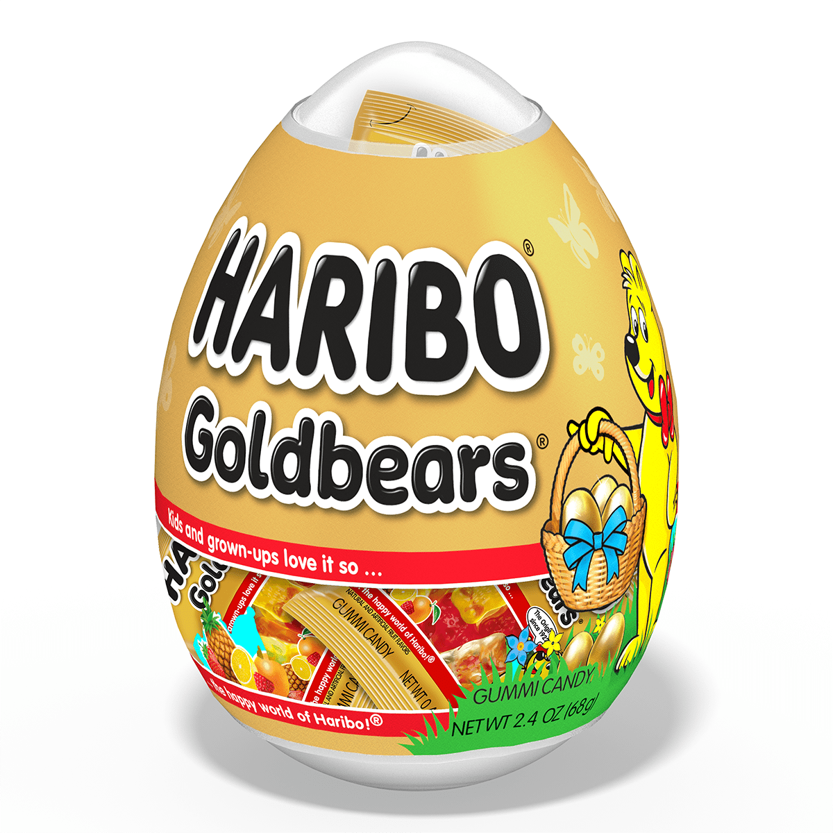 HARIBO Goldbears Gummy Bears, Easter Gummies, Egg Gift Box, 2.4 oz ...