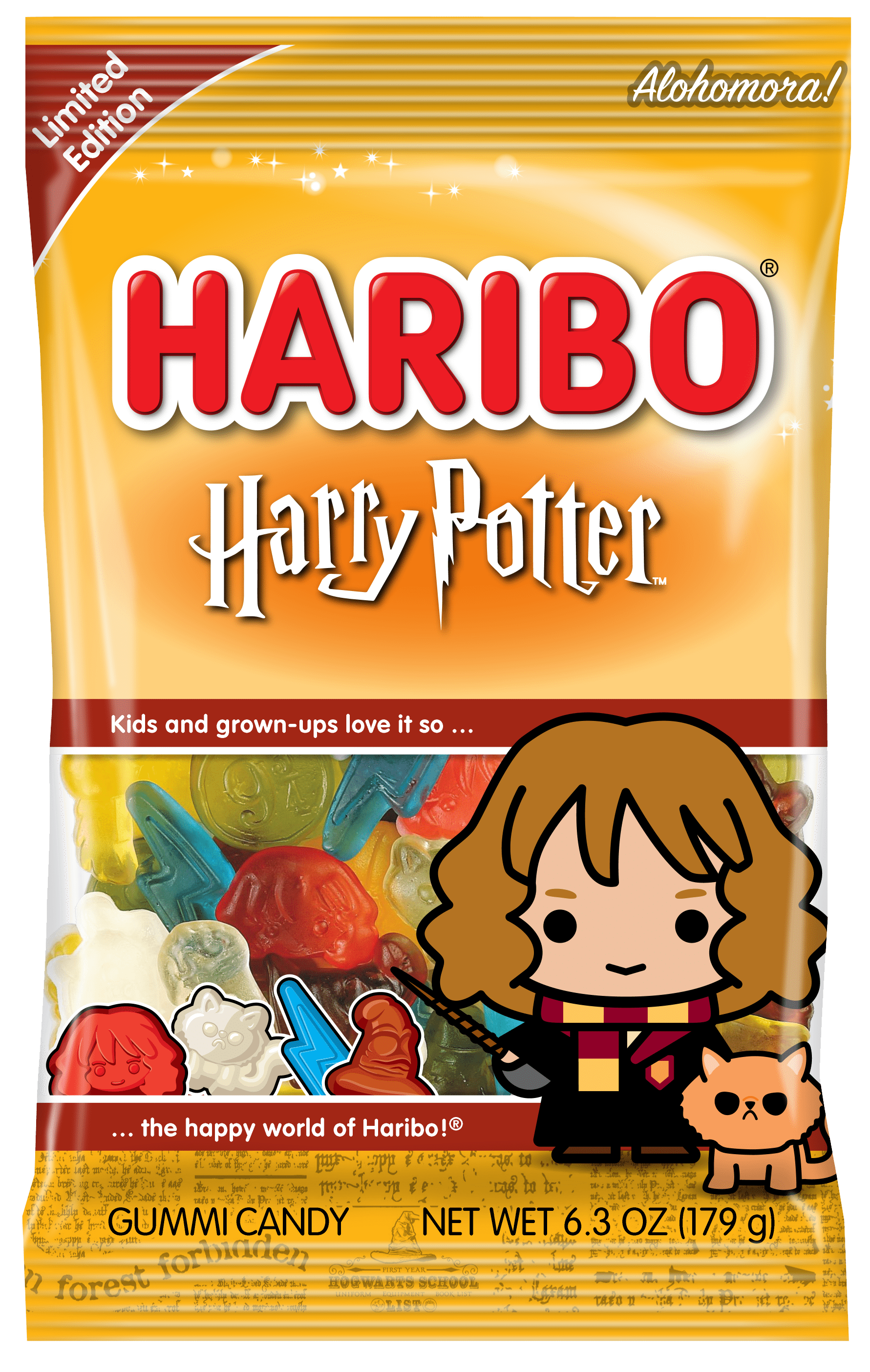 HARIBO Hermione Gummies Assorted Fruit Flavor Gummy Candy, 6.3oz, Share Size Bag - Walmart.com