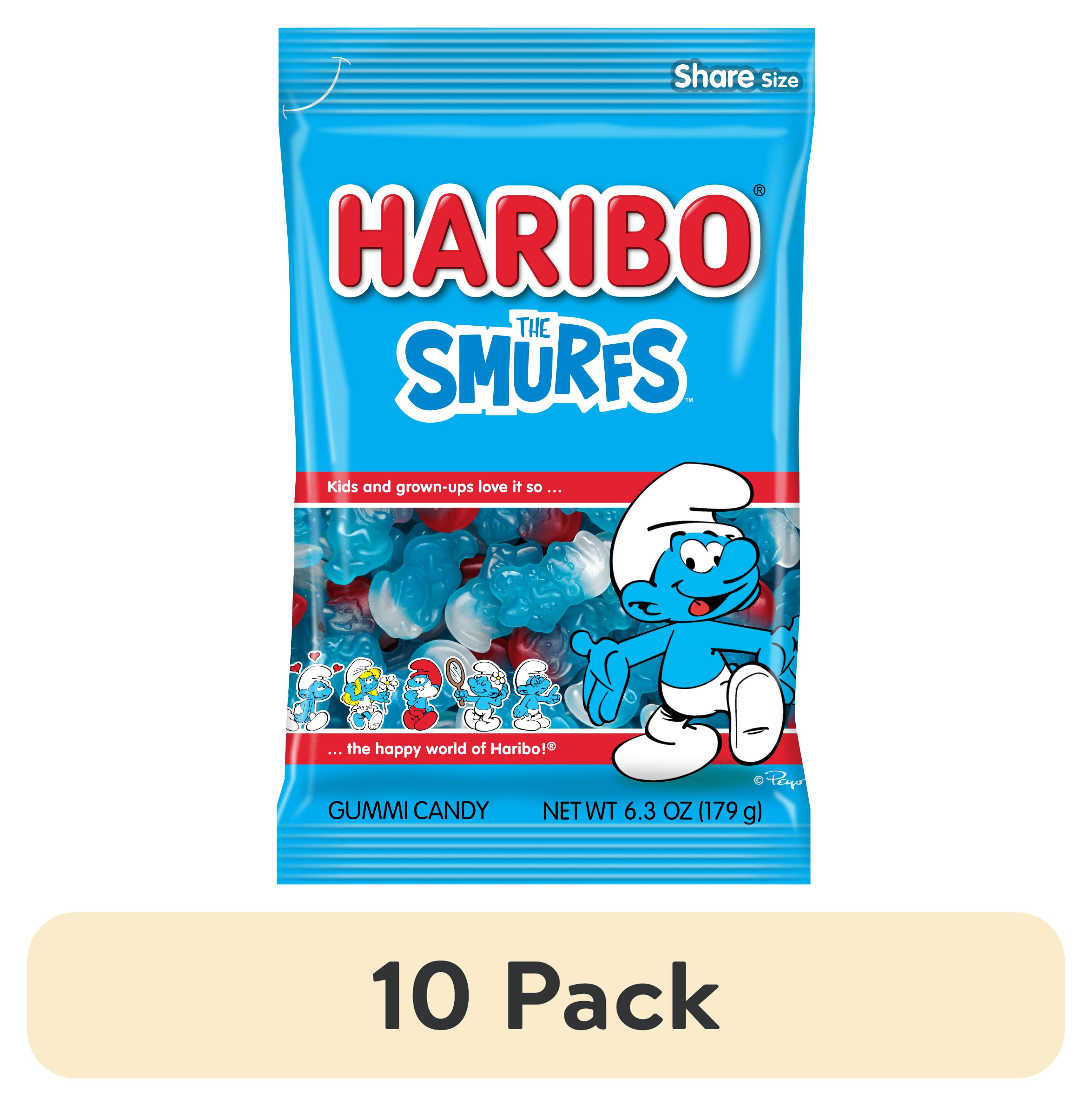 (10 pack) HARIBO Smurfs Gummy Candy, 6.3 oz - Walmart.com