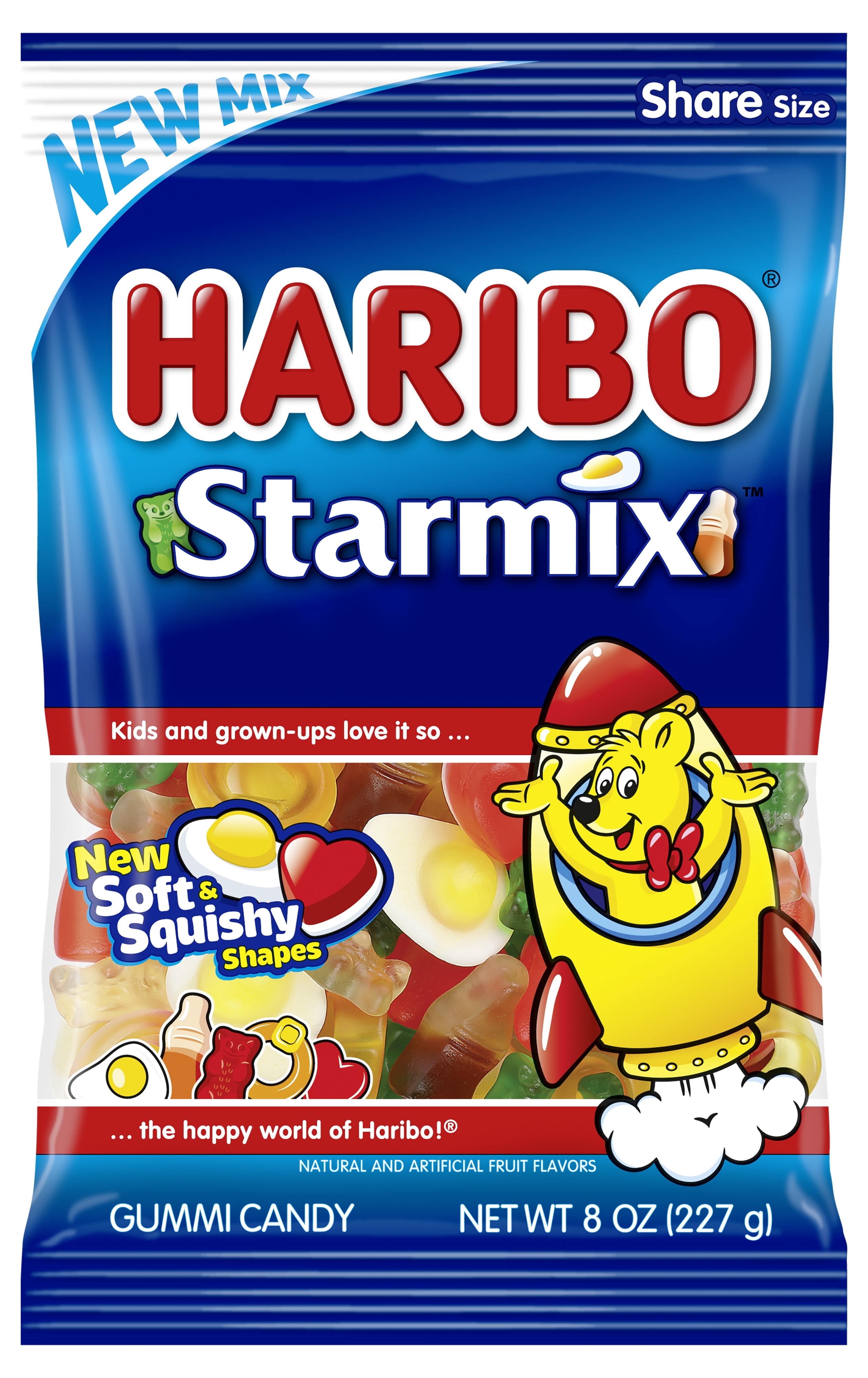 HARIBO Starmix Gummi Candies, Thin, Pack of 1, 8 oz Peg Bag - pack of 2 ...