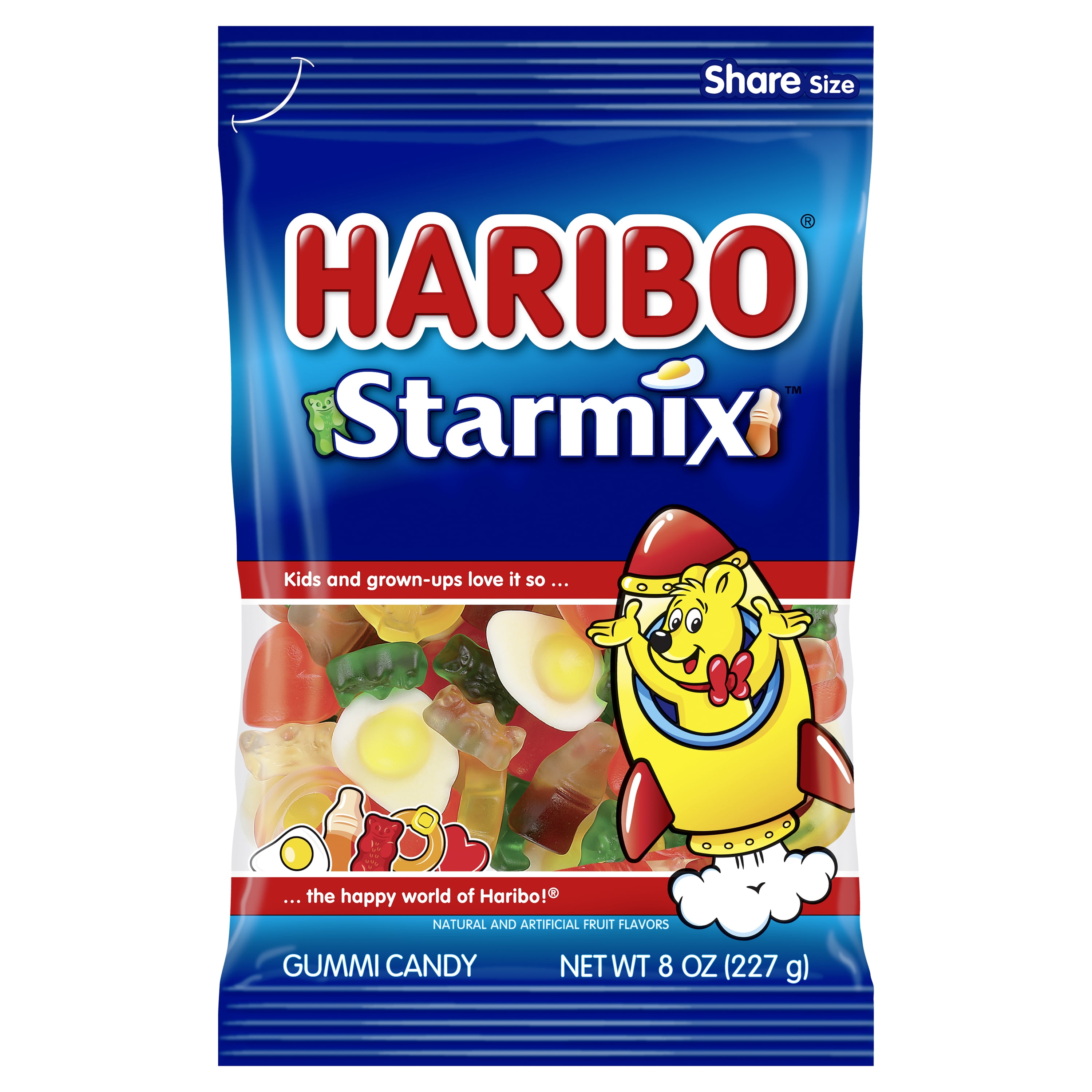 HARIBO Gummy Candy, Starmix Gummies, 8 oz, Large Share Bag - Walmart.com