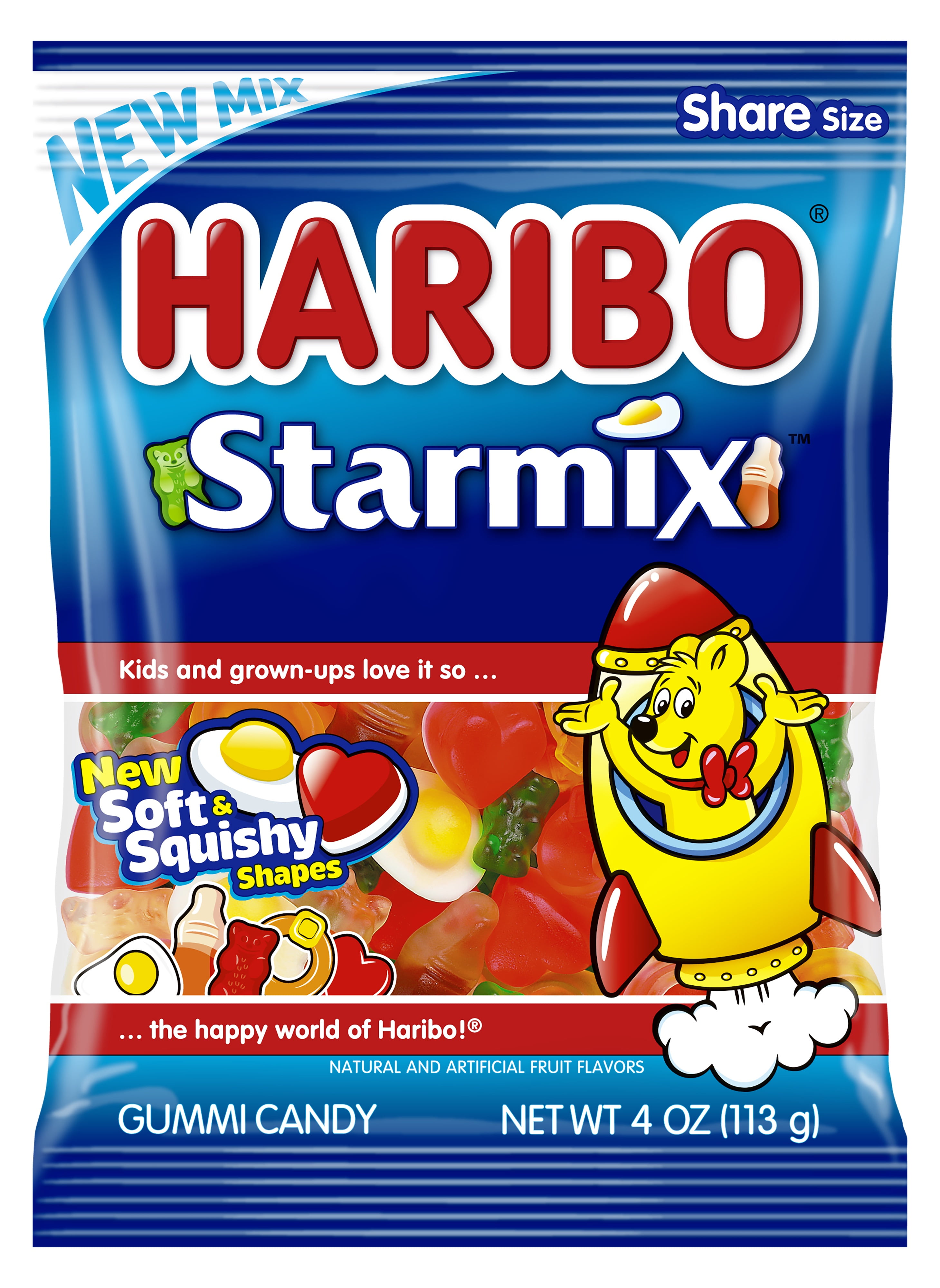 HARIBO Starmix Gummi Candy, Thin, Pack of 1, 4 oz Peg Bag - Walmart.com