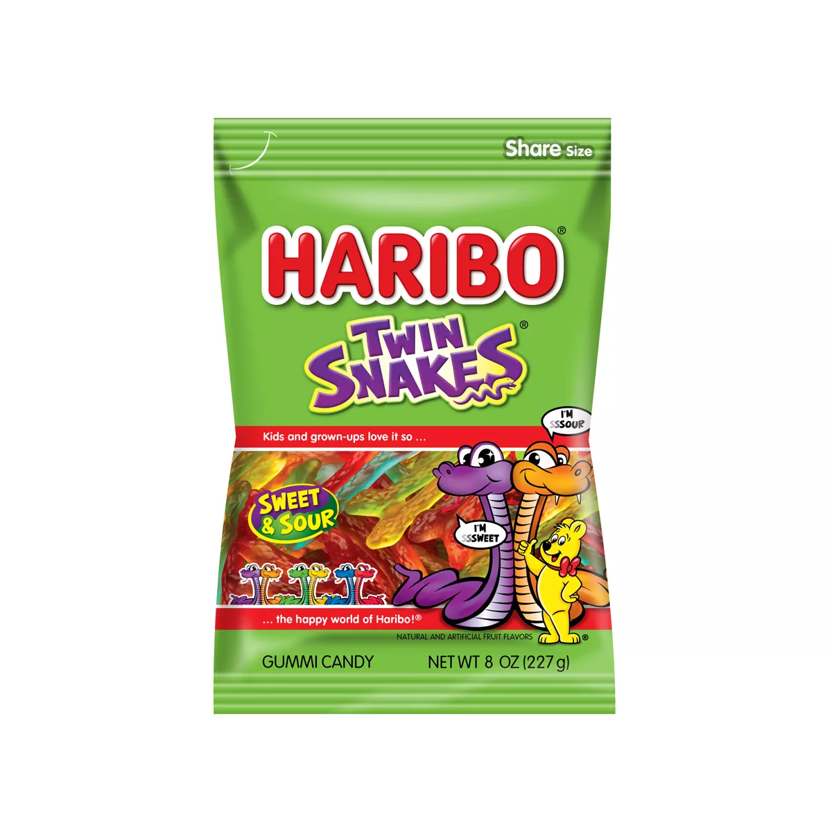 HARIBO Twin Snakes Gummy Candy - 8oz - Walmart.com