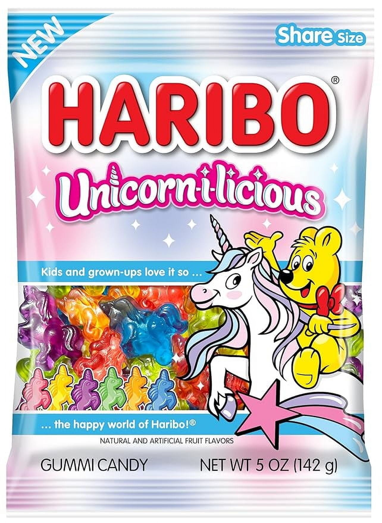 HARIBO Unicorn-i-licious Gummi Candy, 5 oz. Bag (Pack of 12) - Walmart.com
