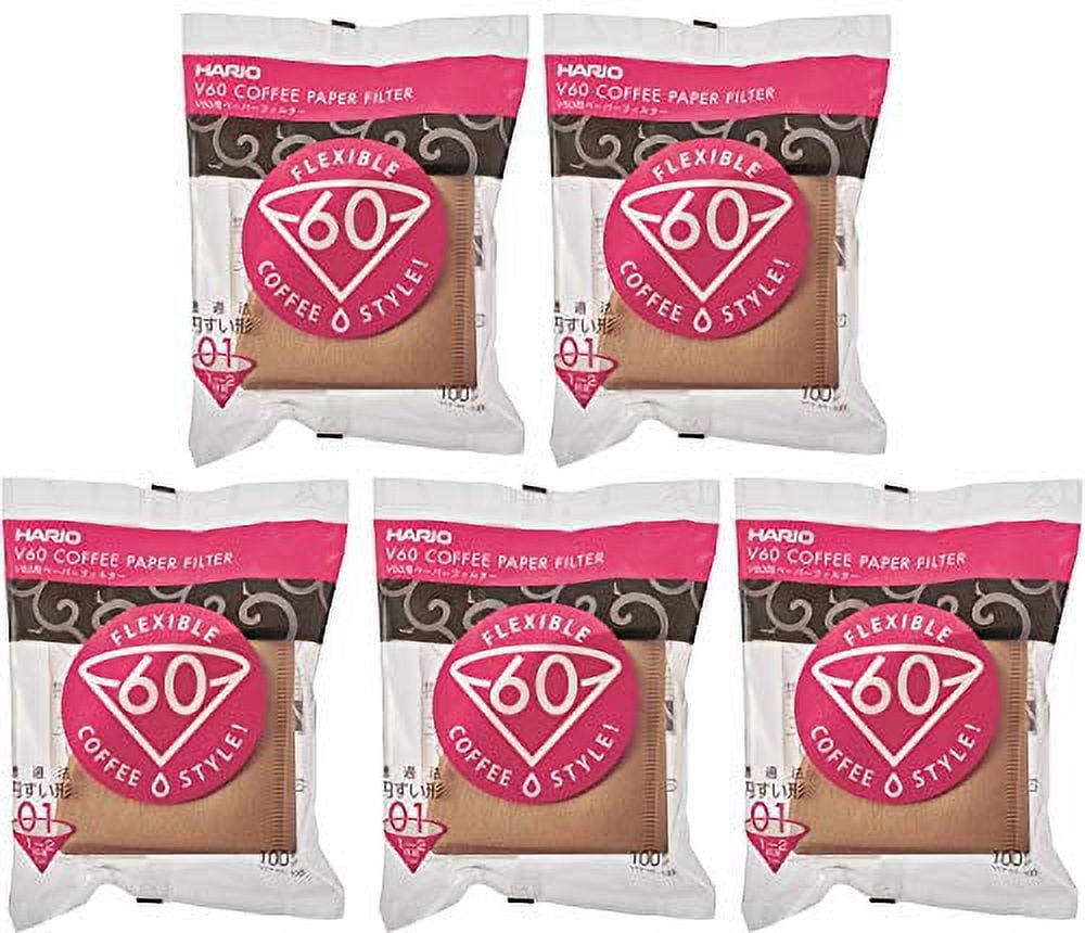 HARIO For V60 Paper filter 01M For 1~2 cups 500 sheets Sarashi VCF-01 ...