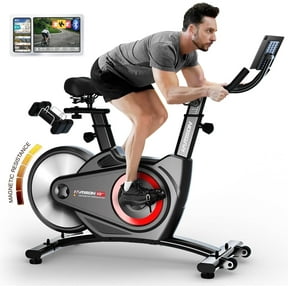 YOSUDA Indoor Cycling Bike, 330 lbs Capacity, Comfort Seat, LCD Monitor ...
